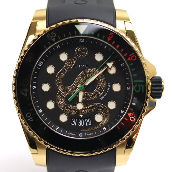 Gucci | Accessories | Gucci Dive Watch Battery Operated Ya36219 1362 ...